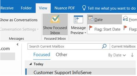 Focused Inbox in Outlook – SC USA - IT Support Knowledge Base & Help ...